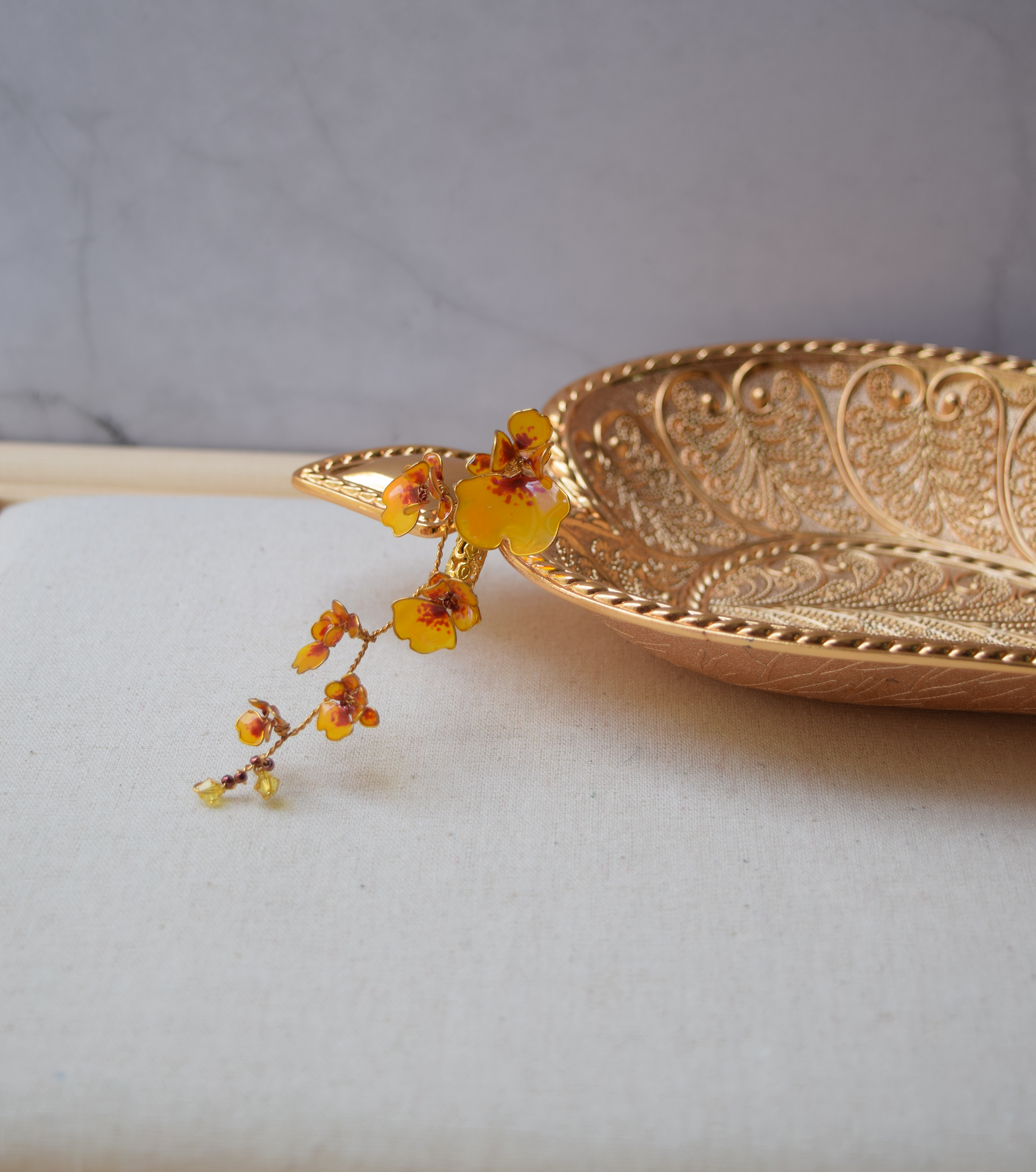 Dancing Lady Orchid Brooch pin – Forever Blossom