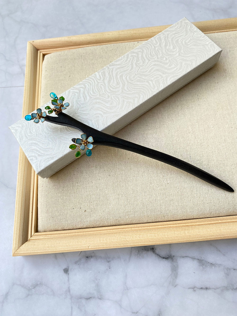 Forget Me Not hair stick – Forever Blossom